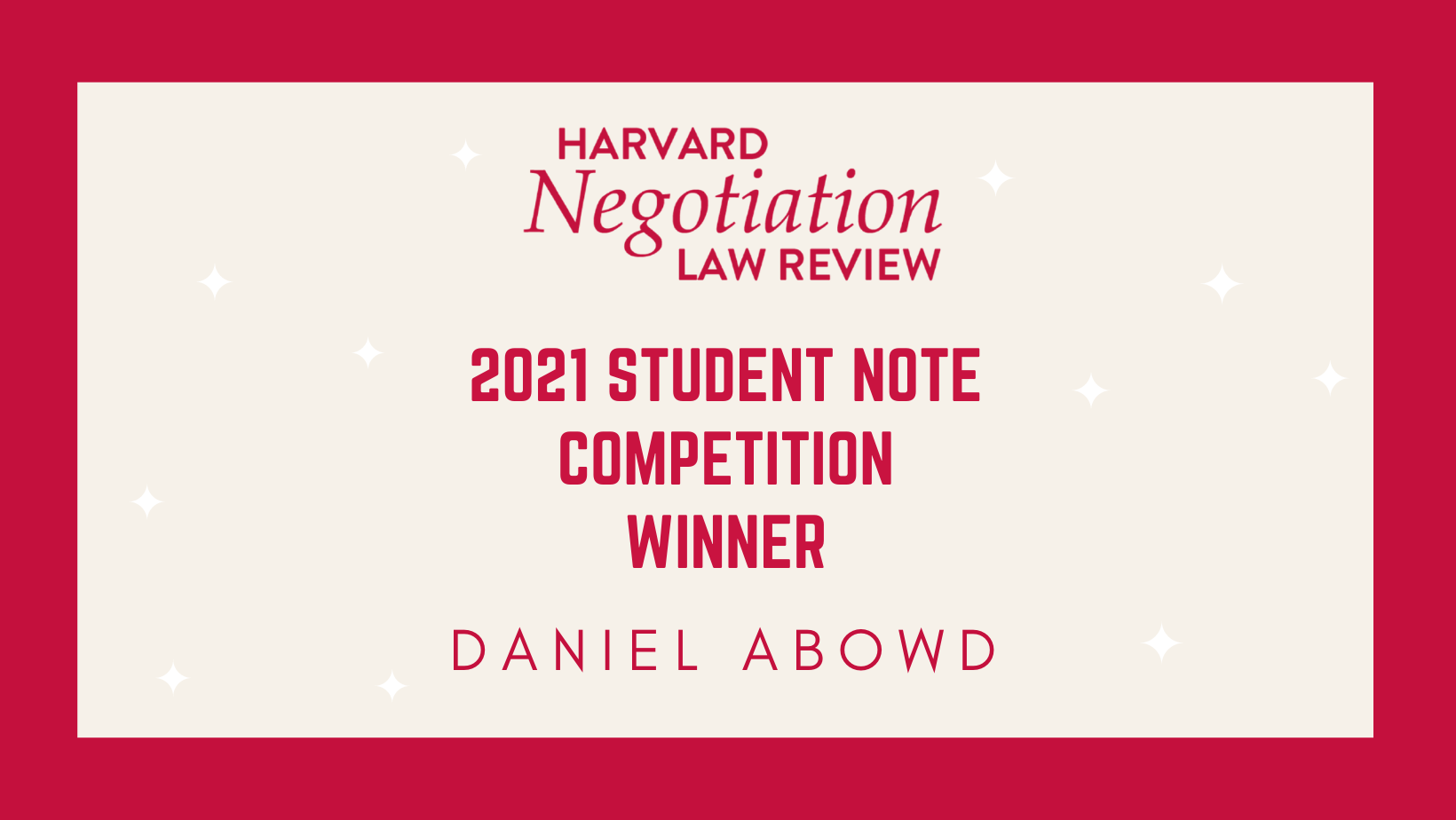 Student Note Competition